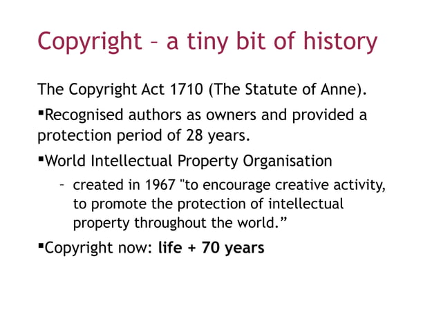 Copyright, Content Creation and Creative Commons