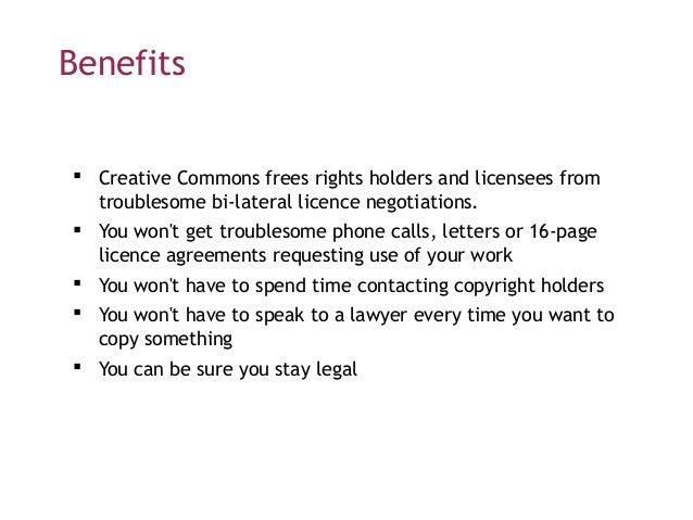 Copyright, Content Creation and Creative Commons