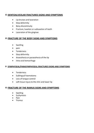 Symphysis & Angle MANDIBULAR FRACTURES | PDF