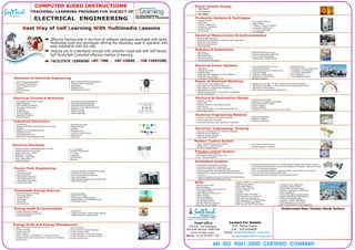 E learning brochure_subjects of electrical engg a3 size | PDF