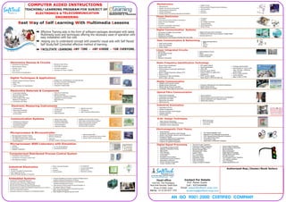 E learning brochure_subjects of electronics engineering a3 size | PDF