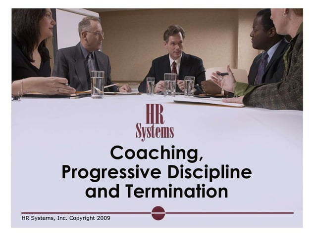 Elearning - Coaching & Progressive Discipline | PPTX