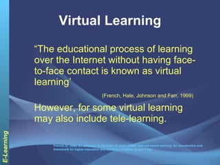 Elearning Defined | PPT
