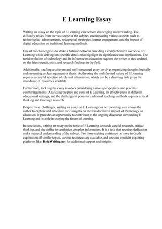 E Learning Essay.pdf