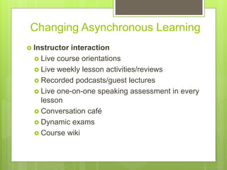 Bonjour! Integrating Peer Collaboration into Asynchronous Language ...