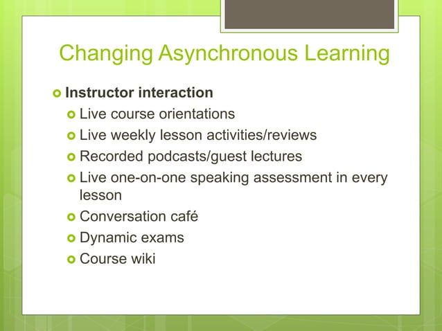 Bonjour! Integrating Peer Collaboration into Asynchronous Language ...