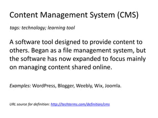 eLearning Glossary | PPT