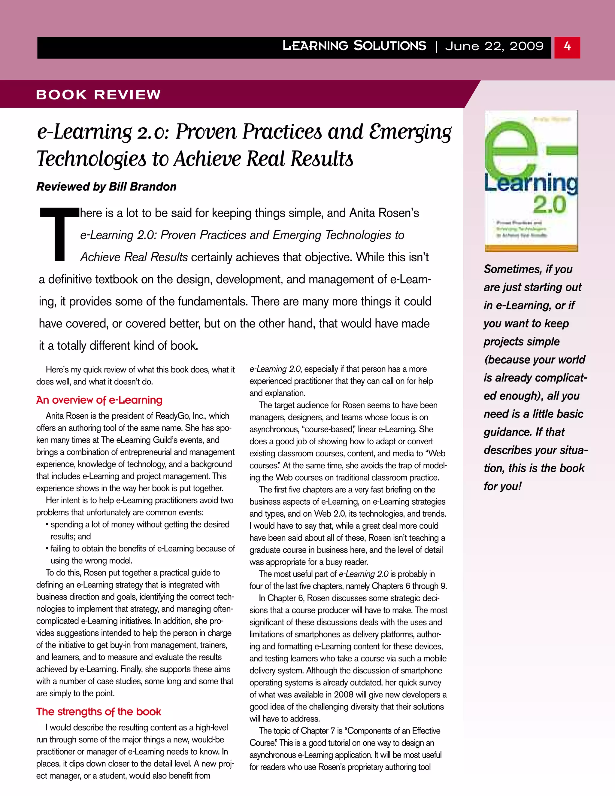 E Learning Guild E Magazine Article | PDF