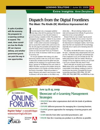 E Learning Guild E Magazine Article | PDF