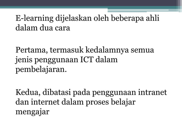 e-learning dan ICT di Indonesia | PPTX