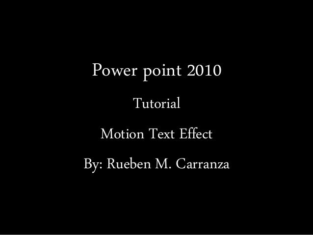 Motion Text Effect