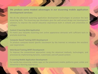e-Learning Mobile App Development | PPT