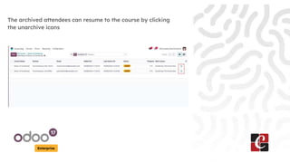 E-learning Odoo 17 New features - Odoo 17 Slides | PPTX