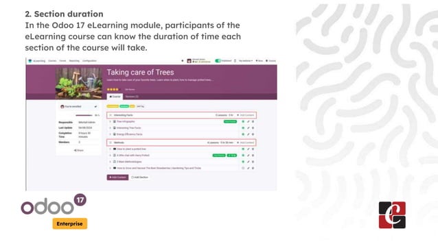 E-learning Odoo 17 New features - Odoo 17 Slides | PPTX | Email | Internet