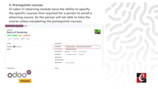 E-learning Odoo 17 New features - Odoo 17 Slides | PPTX | Email | Internet