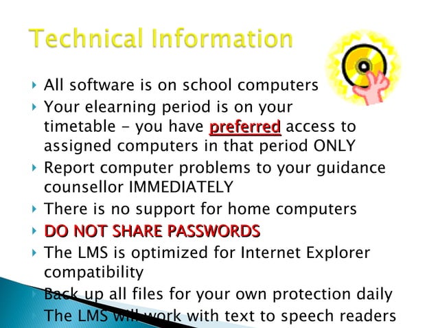 E Learning Orientation | PPT