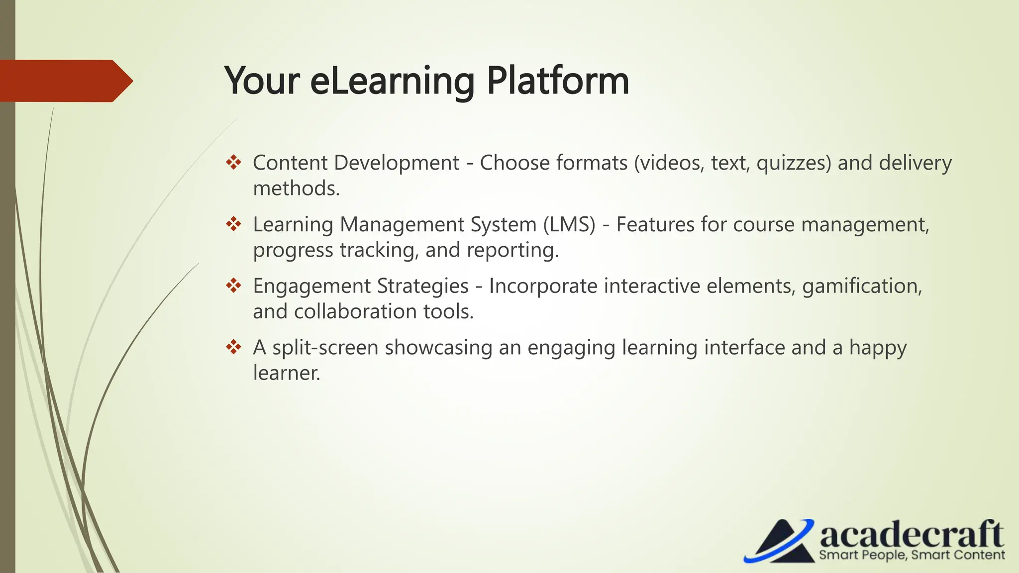 Learning: Develop Your eLearning Platform | PPTX