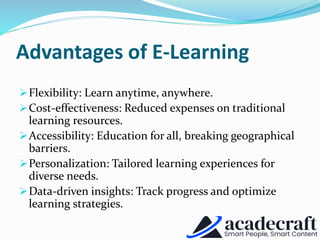 Revolutionizing Education Through E-Learning Platforms | PPTX