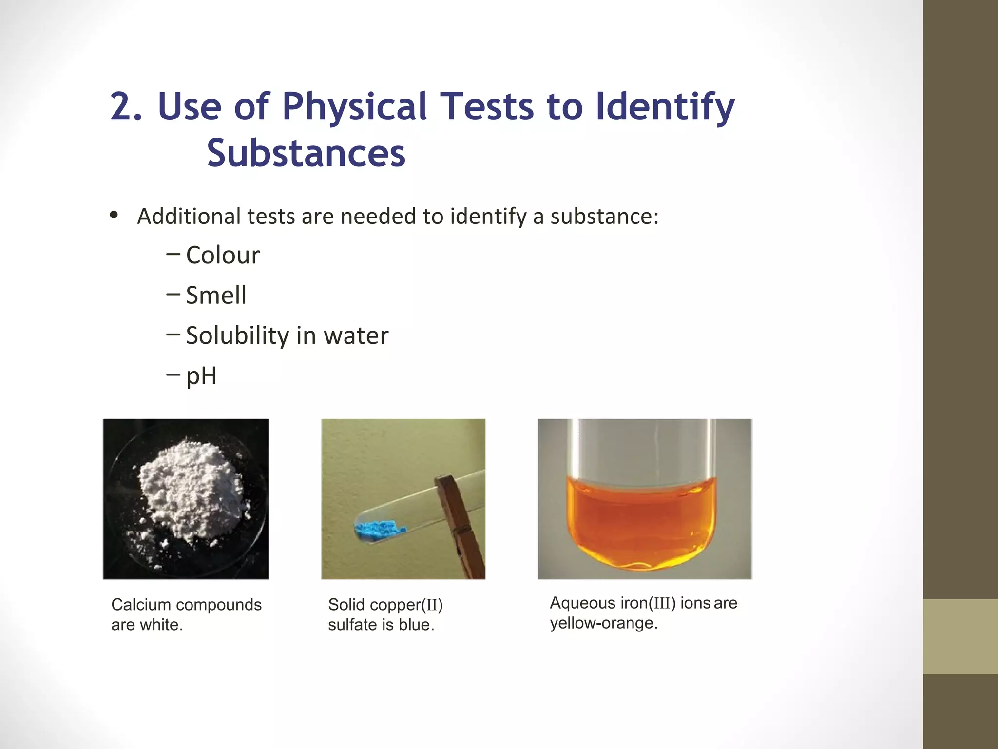 E-learning Identification of ions and gases | PPT