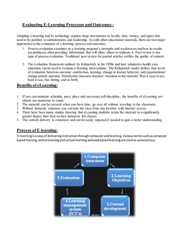 E-learning presentation | PDF