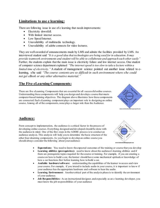 E-learning presentation | PDF