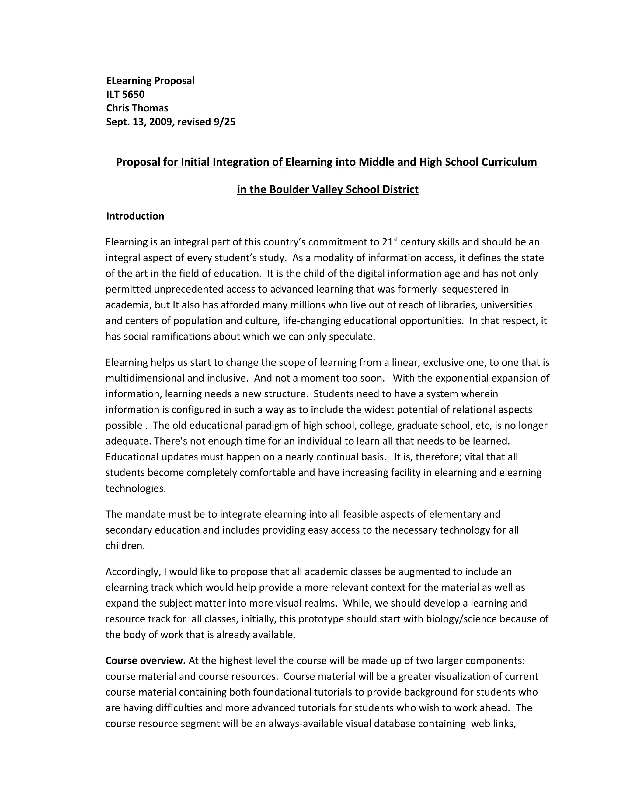 E Learning Proposal 10_11 Revise | DOC