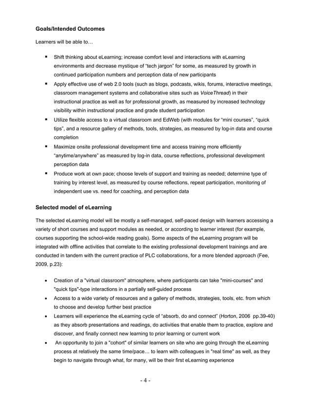 eLearning Proposal | PDF | Professional School | Postgraduate Education