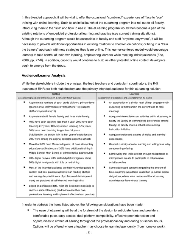 eLearning Proposal | PDF | Professional School | Postgraduate Education