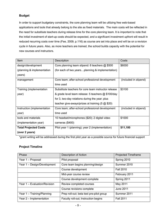 eLearning Proposal | PDF | Professional School | Postgraduate Education