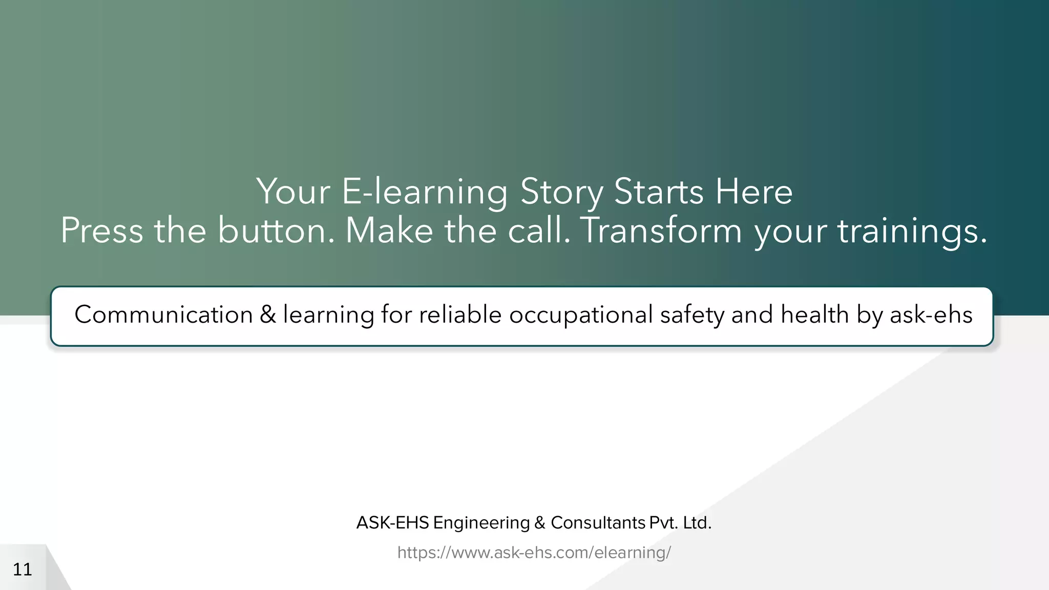 Elearning solutions by ask ehs | PPT