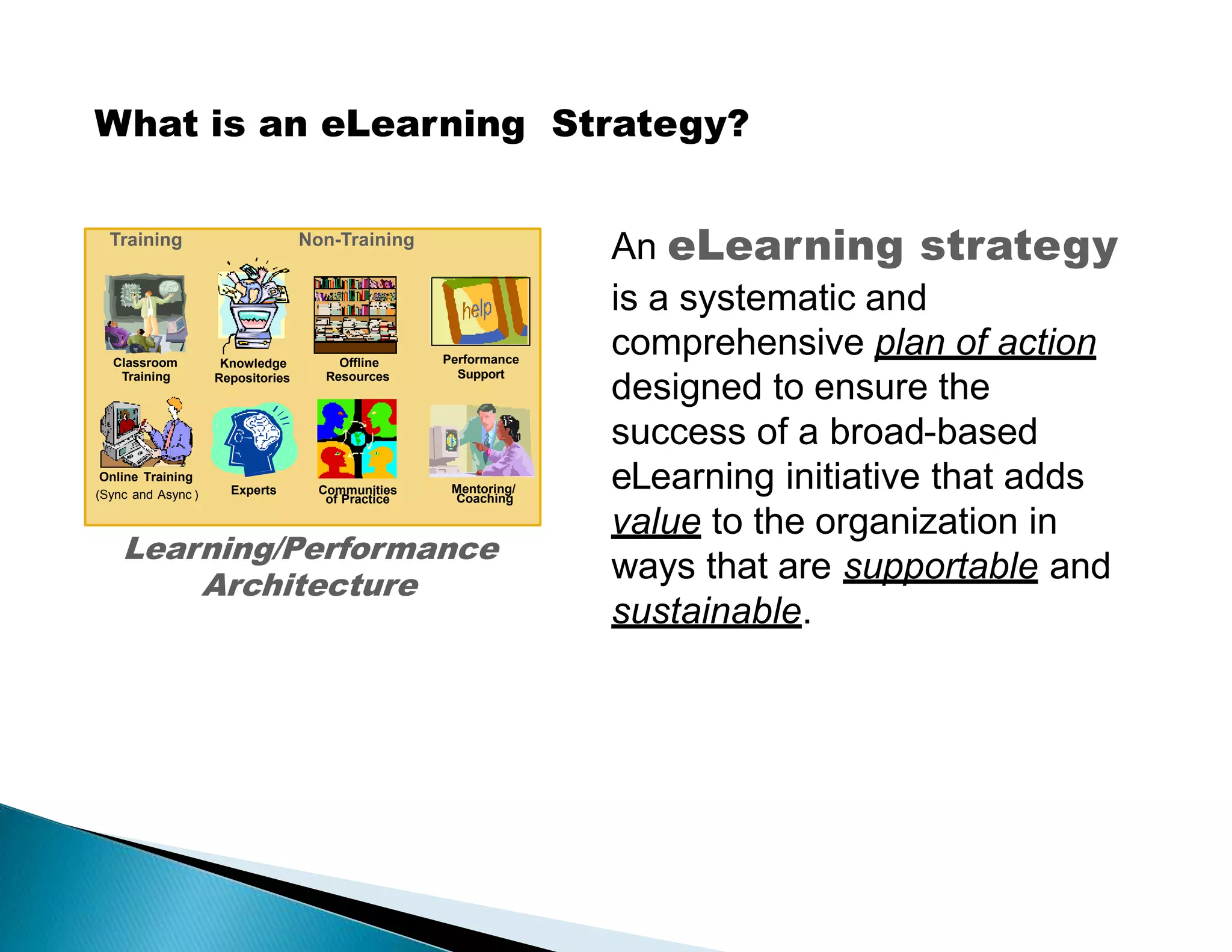 E learning Strategy a simplified presentation | PPTX