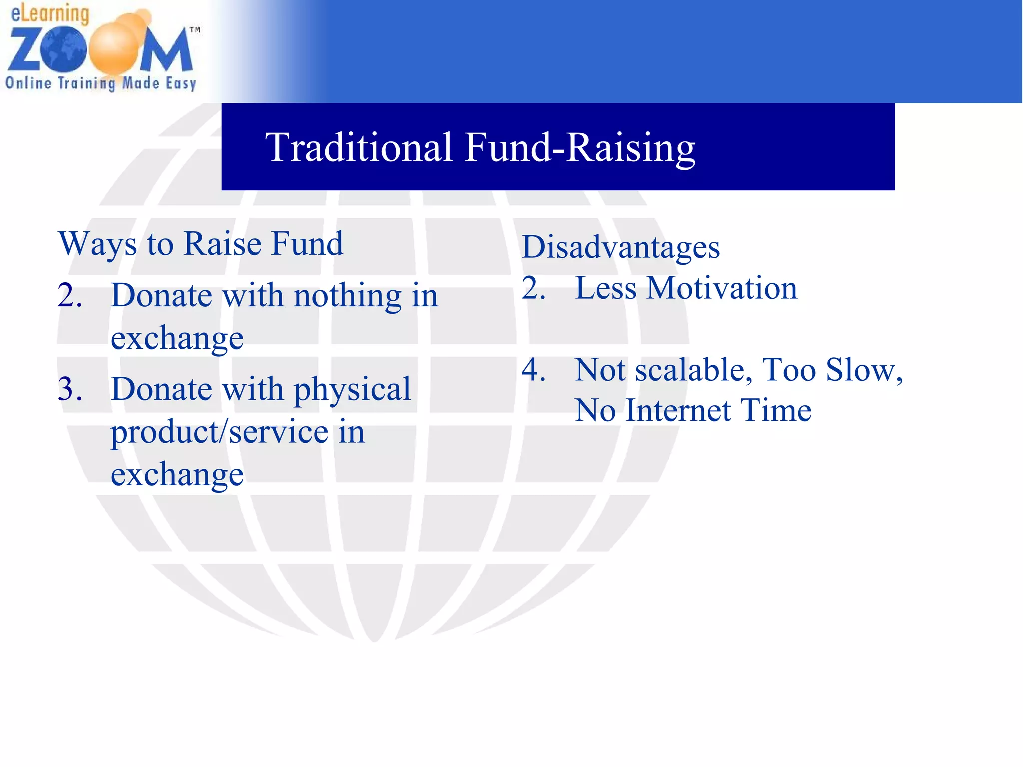 eLearning Zoom - eZ-Fund Raising 2.0 | PPT