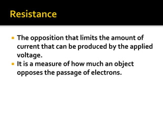 Resistance | PPTX | Physics | Science