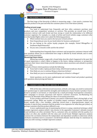 ELEC-6_CUSTOMER-ANALYTICS_MODULE-3.pdf | Marketing and Advertising | Business