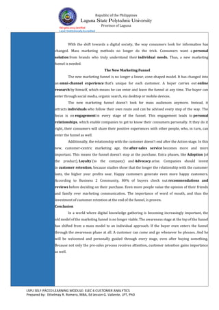 ELEC-6_CUSTOMER-ANALYTICS_MODULE-3.pdf | Marketing and Advertising ...