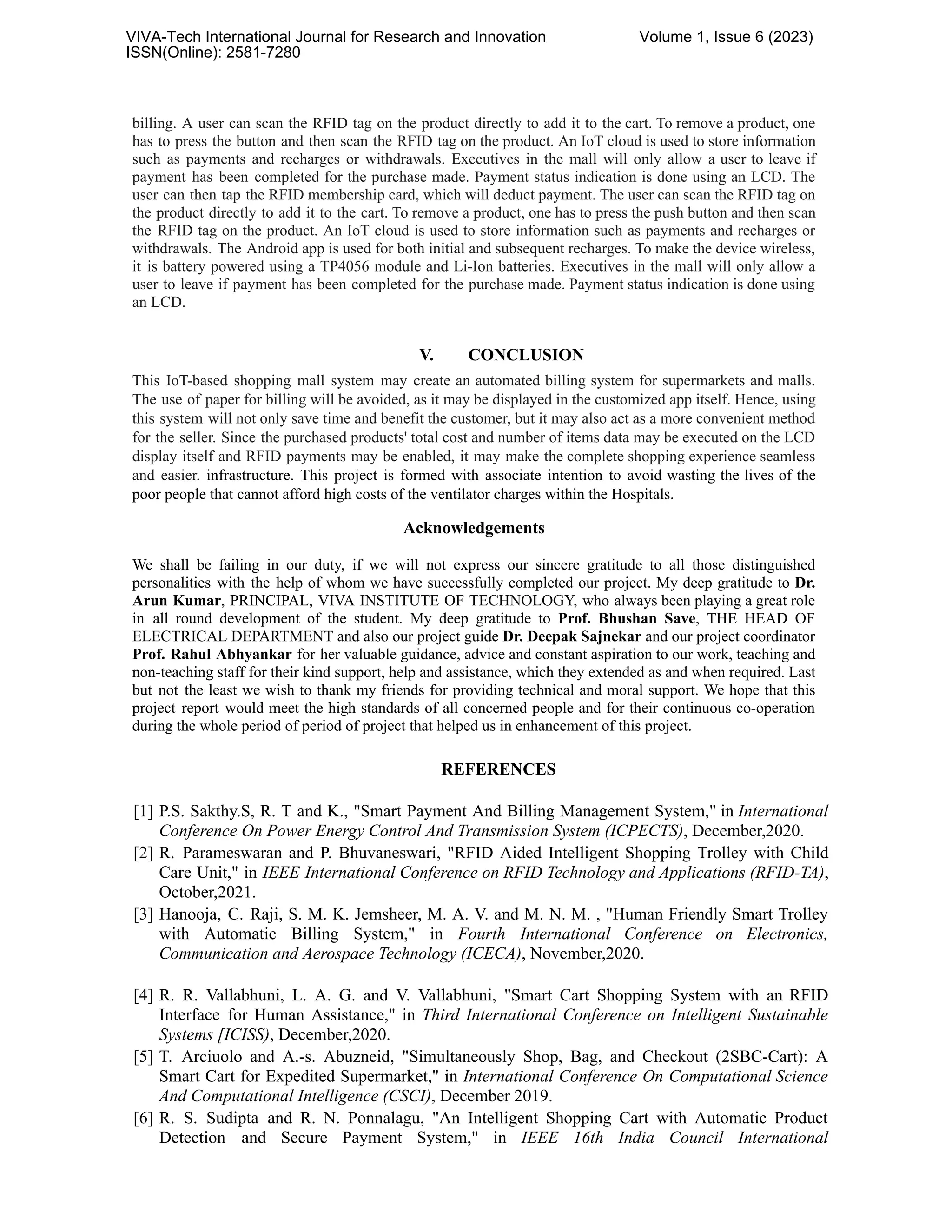 Automatic Scanning Of RFID Tag Of Products In Smart Trolley At Shopping ...
