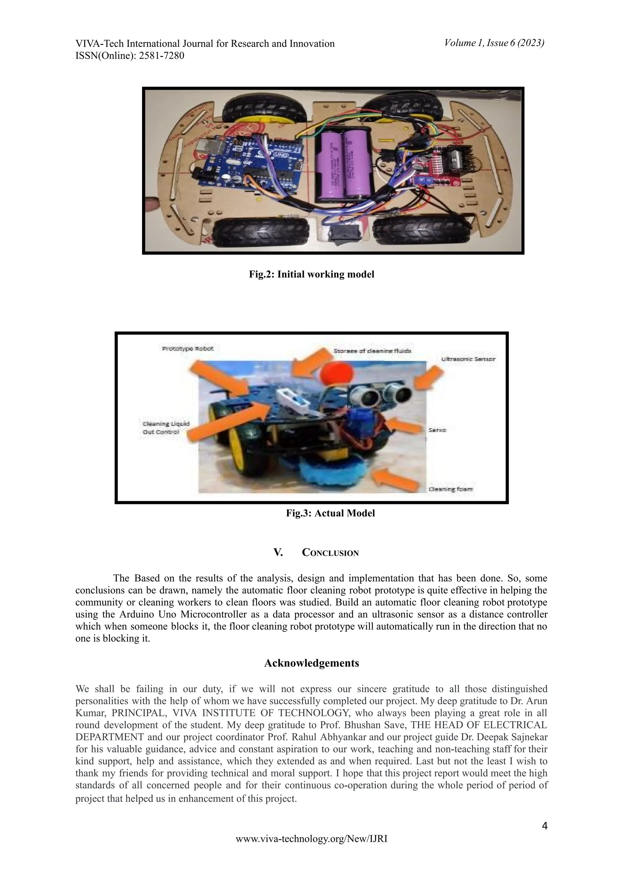 Electrical Drive Based Floor Cleaning Robot | PDF