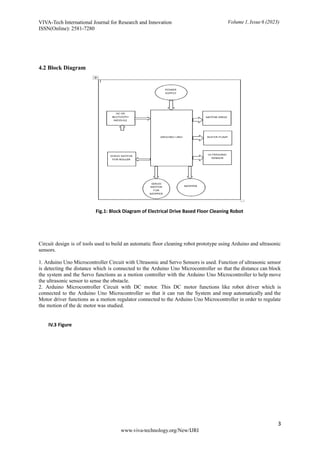 Electrical Drive Based Floor Cleaning Robot | PDF