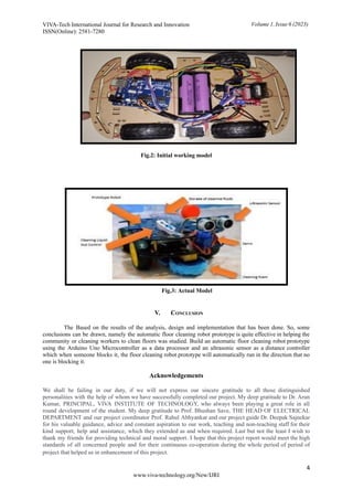 Electrical Drive Based Floor Cleaning Robot | PDF