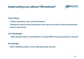 ELEC2017 2.2 g. berendsen - why is twi fundamental in lean | PPT