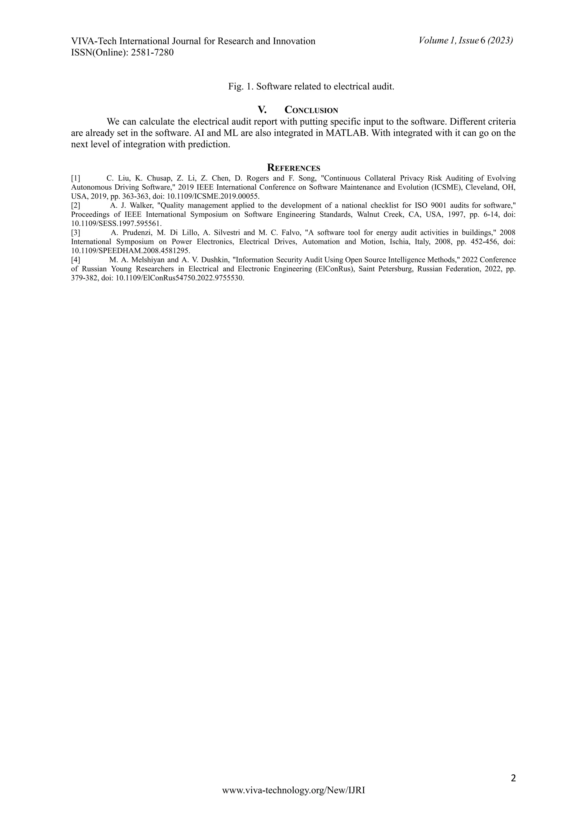 Review on Electrical Audit Management in MATLAB Software. | PDF