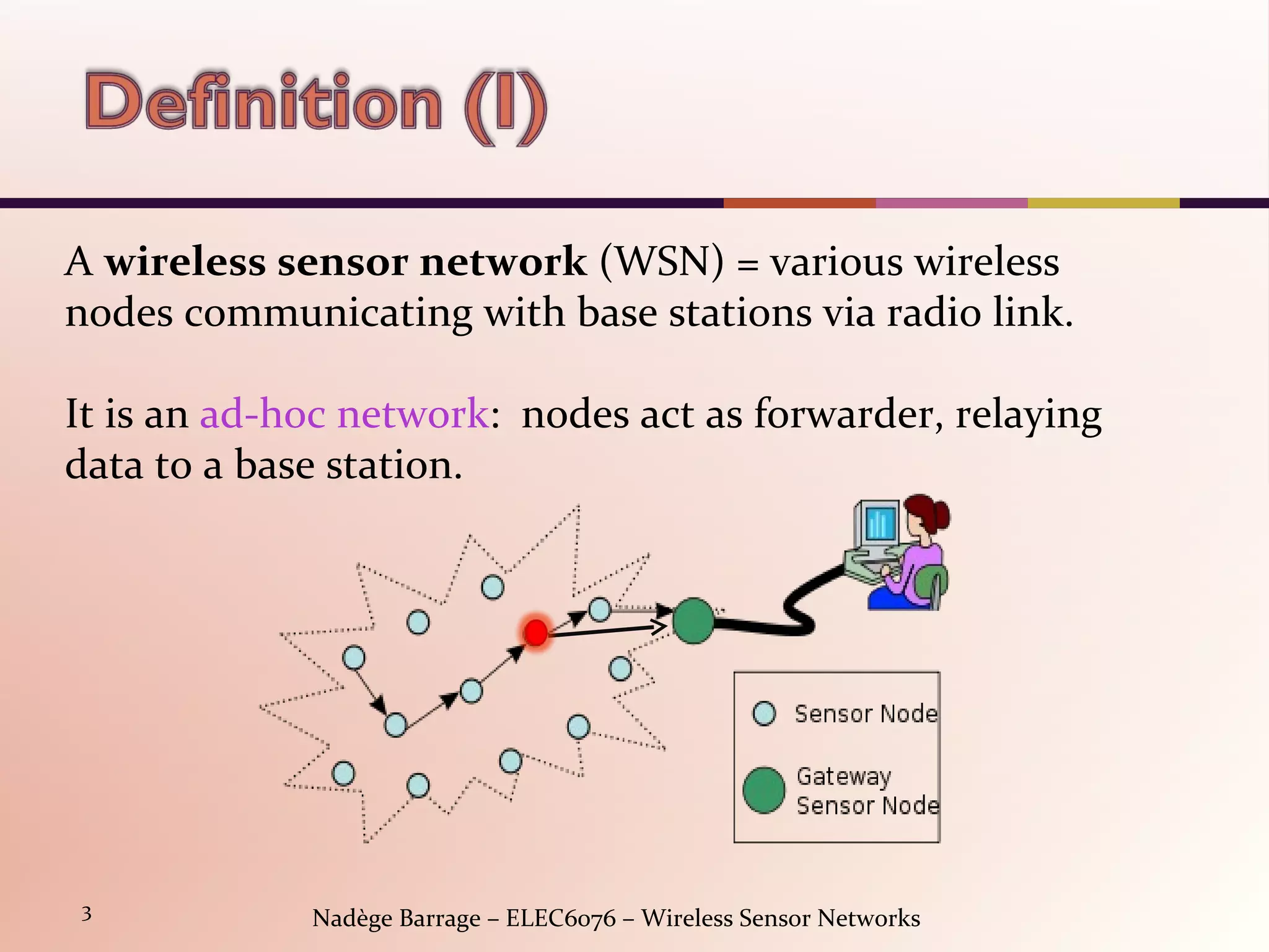 Elec6076 wireless sensor networks | PPT | Internet of Things | Internet