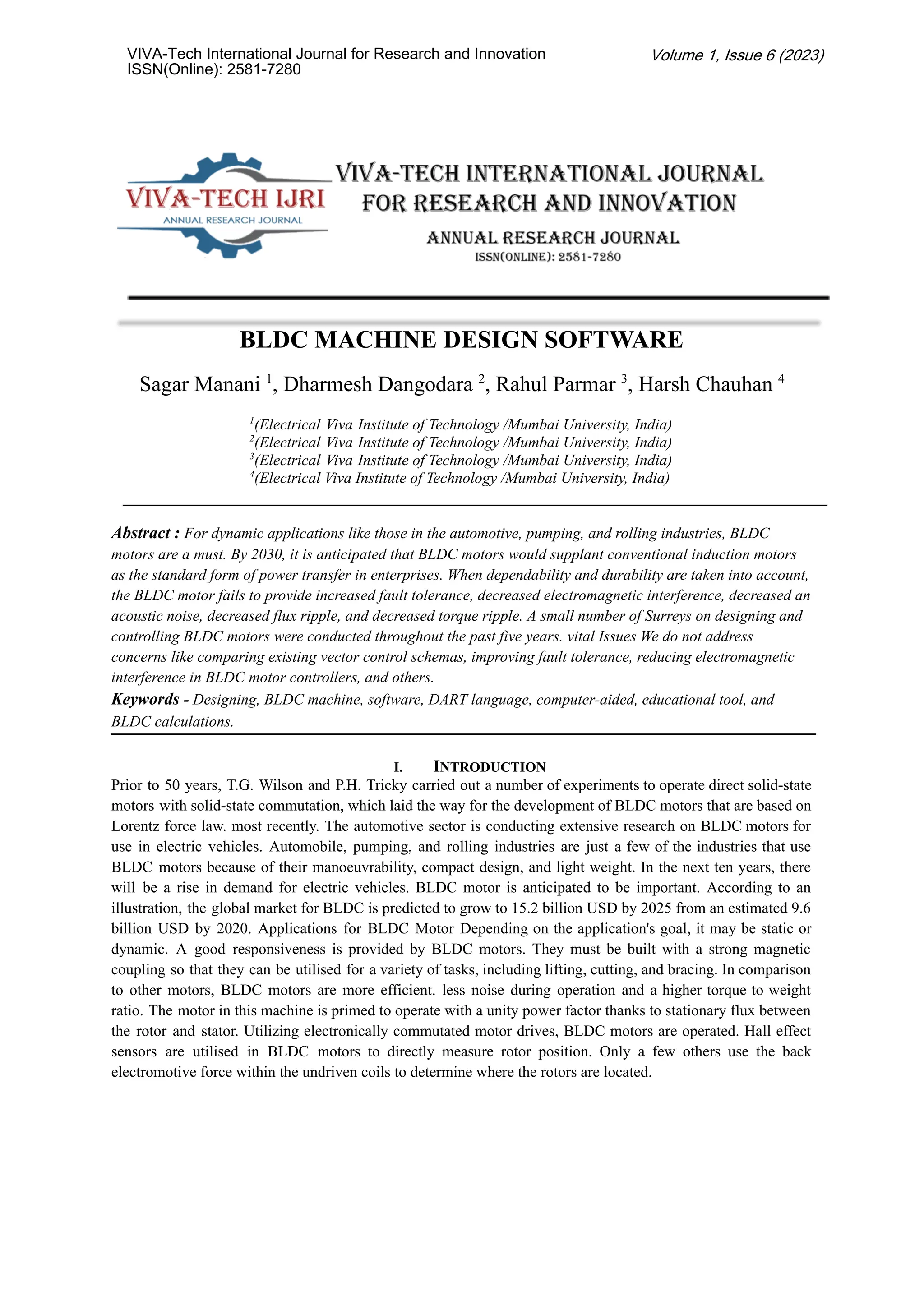 BLDC MACHINE DESIGN SOFTWARE AND CALCULATION | PDF
