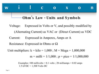 Wilcoxon - Accelerometer Electronic Basics | PPT