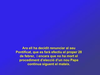 Elecció d'un nou Papa | PPSX