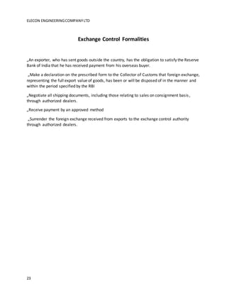 Elecon project report | DOCX