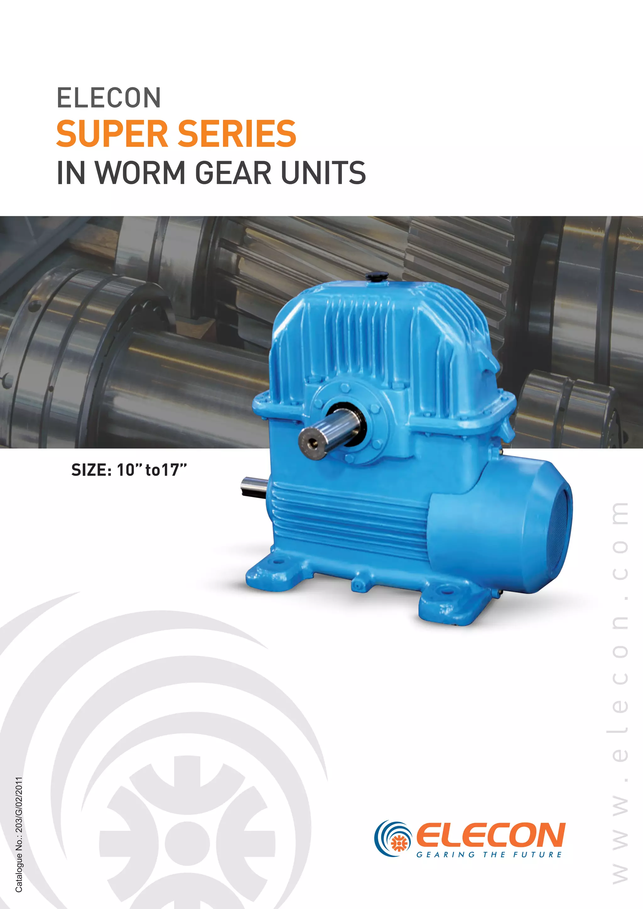 Elecon Wrom Gear Catalogue| Sumit Engineers | PDF