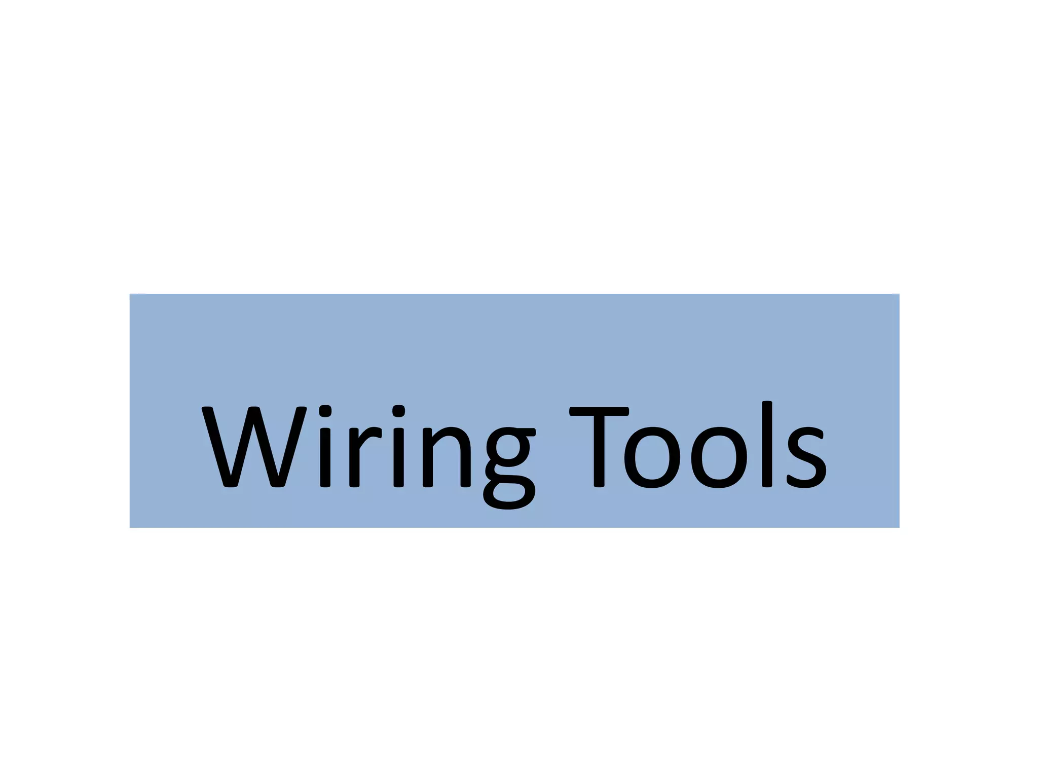 Basics of Electrical wiring | PPT