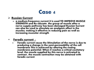 ELECTRO THERAPY CURRENT USE IN CLINICAL CASES | PPTX