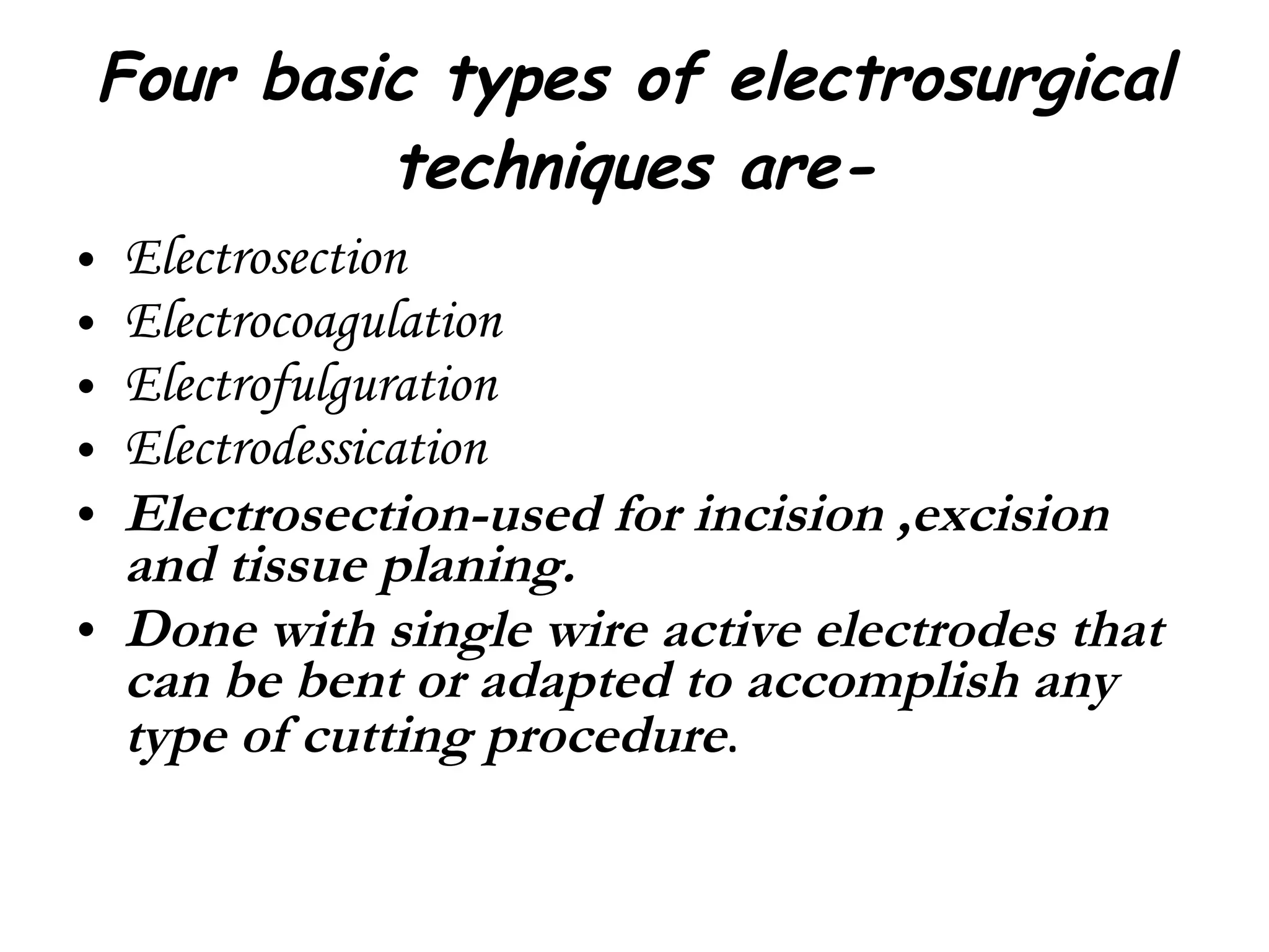 Elecrosurgery in periodontics | PPT